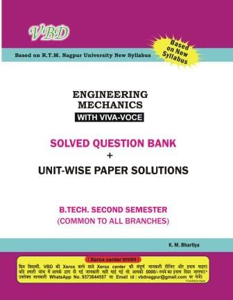 Engineering Mechanics B Tech II Sem. RTMNU (New Syllabus) : K M ...