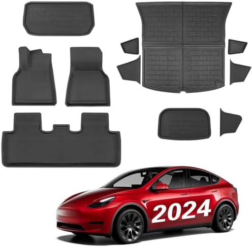 Amazon.com: 3D MAXpider All-Weather Floor Mats for Tesla Model Y 5-Seat ...