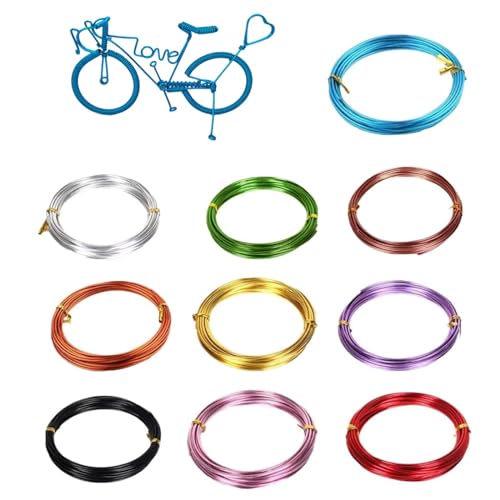 10 Colors 50 Meters Craft Wire, Craft Wire 1mm, Aluminium Wire, Wire ...