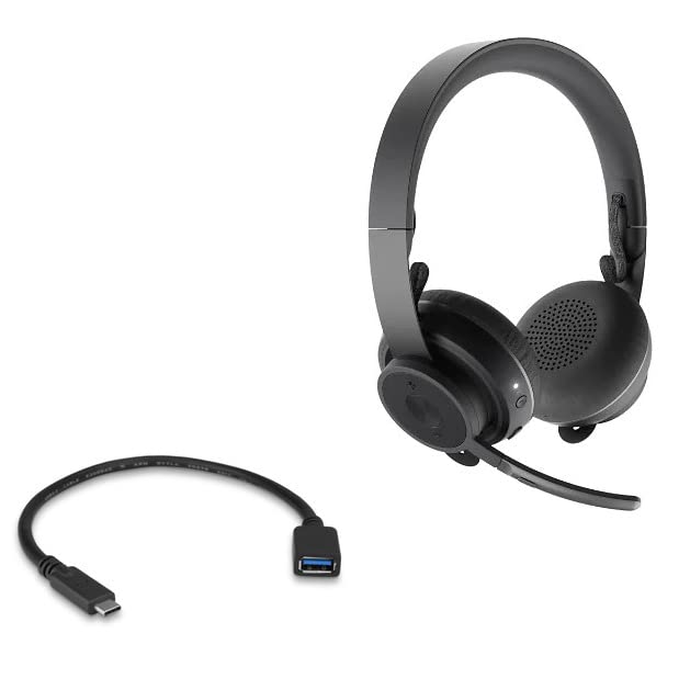 BoxWave Cable Compatible with Logitech Zone Wireless Headset - USB ...