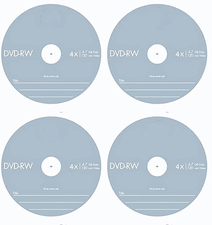 Premium Brand DVD-RW 4.7 GB 4X Speed (Pack of 4) : Amazon.in: Computers ...