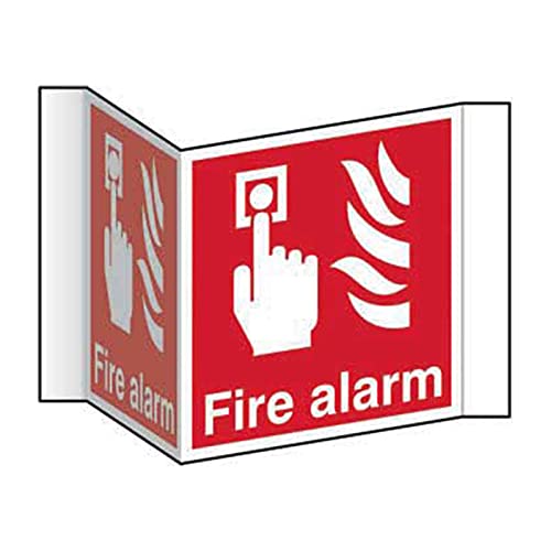 Fire Alarm 3D Projection Sign, Self Adhesive Mounting Strips, Rigid 1 ...