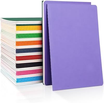 Amazon.com : Dynta Colored Journals A5 Lined Paper Notebooks Bulk 50pcs ...
