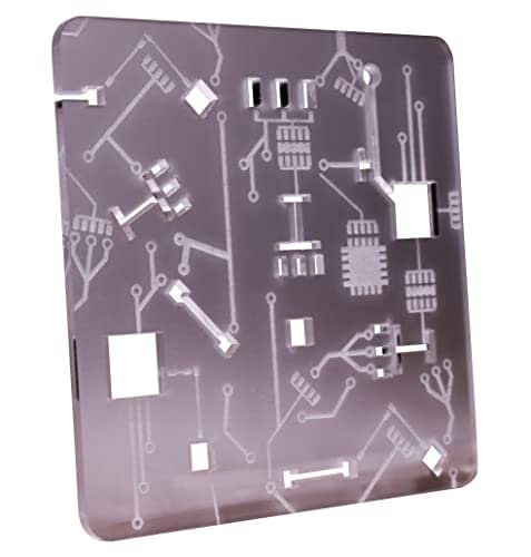 Amazon.com: Circuit Board Coaster | Transparent Engraved Coaster ...