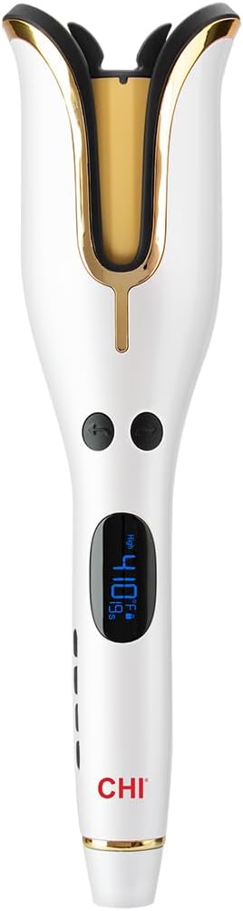 Amazon.com : CHI Spin N Curl 1" Ceramic Rotating Curler In White, 1 ...