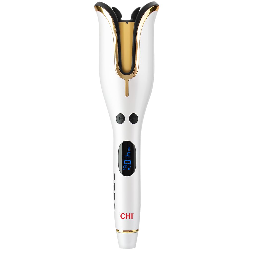 Amazon.com : CHI Spin N Curl 1" Ceramic Rotating Curler In White, 1 ...