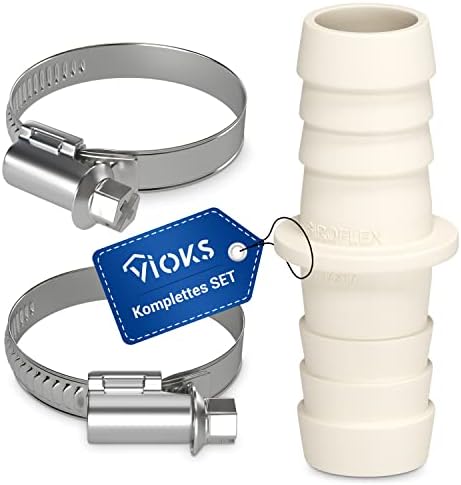 VIOKS Washing Machine Drain Clamps 17/17mm Diameter with 2 x 20-32mm ...