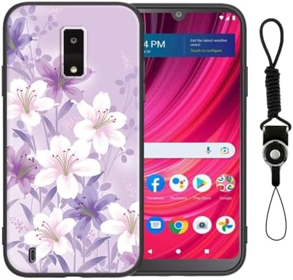 Amazon.com: Nuouxoco Phone Case for Blu View 4 with Lanyard Strap Girls ...