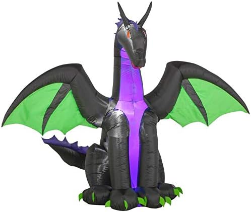 Amazon.com: Gemmy Holiday Living 6-ft x 7.51-ft Lighted Dragon ...