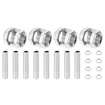 PATIKIL M10 Fine Thread Lamp Pipe Repair Parts Kits, 20 Pcs M10×15 ...