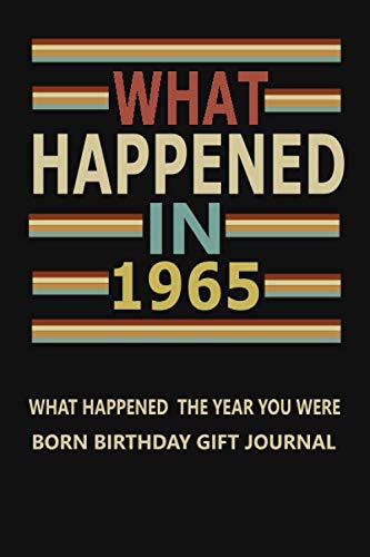 What Happened In 1965 What Happened During Your Birth Year gift journal ...