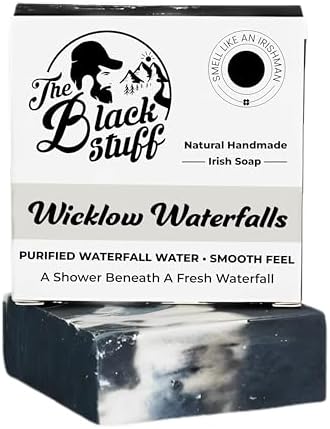Amazon.com : The Black Stuff All Natural Bar Soap for Men Handmade Cold ...