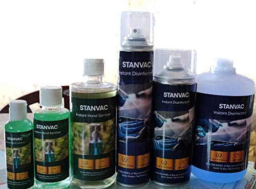STANVAC – INSTANT - DISINFECTANT SPRAY 1LTR India’s First LOG 5 – 99. ...