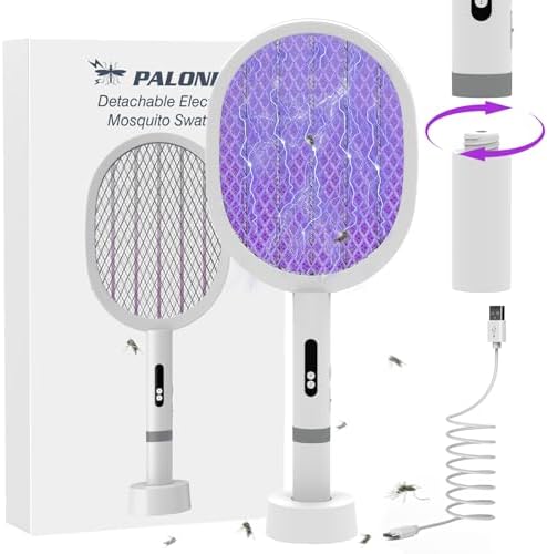 Amazon.com : Rotating Head Rechargeable Electric Fly Swatter Electric ...