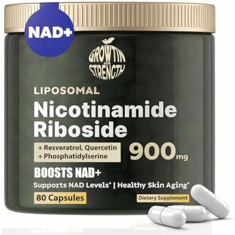 Amazon.com: NAD+ Liposomal Nicotinamide Riboside with Resveratrol & Quercetin NAD+ – Premium ...