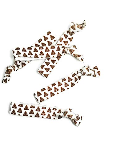 Amazon.com: 10 Poop Emoji Ties/Bands/Hairties/Bracelets : Office Products