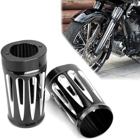 Amazon.com: HDBUBALUS CNC Upper Fork Slider Covers Fit for Harley Harley Touring Road King ...