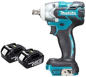 Makita DTW285Z 18V LXT Brushless 1/2in Impact Wrench Body with 2 x 5 ...