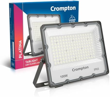Crompton TabLight | Outdoor Waterproof LED Flood Lights | 100W | IP 65 ...