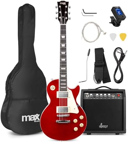 Max GigKit Beginner Electric Guitar Package with Amplifier, Tuner ...