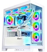 Amazon.com: HOENGAGER Panorama Gaming PC Desktop - AMD Ryzen 5 5600GT 3 ...