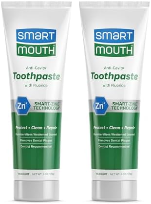 Amazon.com : SmartMouth Premium Zinc Ion Toothpaste - Whitening - with ...