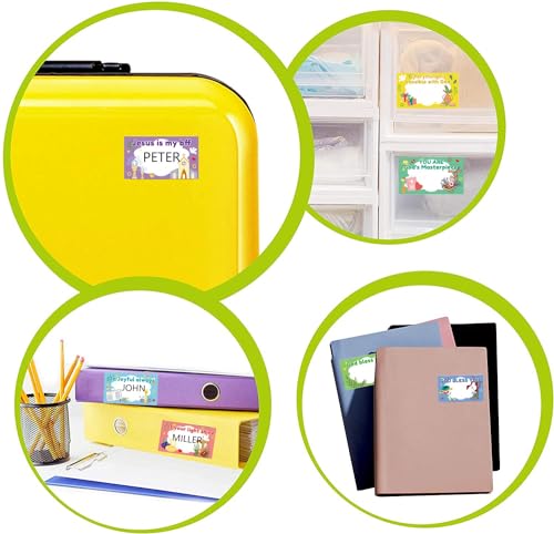 Snapklik.com : Bible Verse Name Tag Stickers 240 Pcs Christian ...