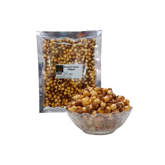 Buy FRENUTRI Roasted Plain & Salted Chana Indian food Healthy Snack of ...