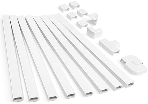 Yecaye Cable Concealer - Cable Management System - Paintable Cord Hider ...