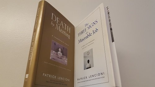 2 Volumes of Patrick Lencioni Books: 1) Death By Meeting A Leadership ...