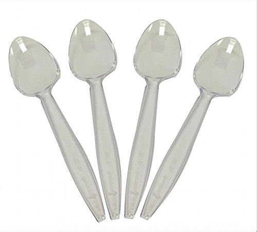 Amazon.com: 10" Plastic Disposable Serving Spoons Clear (Pack of 4 ...