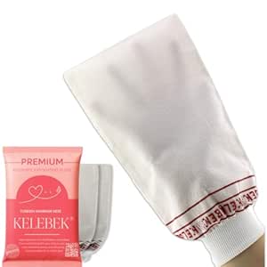Amazon.com : Set of 2 - Kelebek Premium Exfoliating Mitt | Deep ...