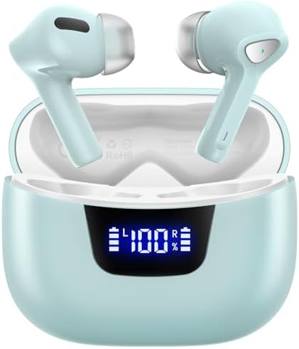Amazon.com: Wireless Earbuds, Bluetooth Headphones V5.3 Earphones, 48H ...
