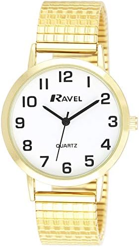Ravel - Women's Traditional Watch with Clear Numeral Dial on Expander ...