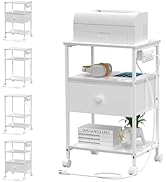Amazon.com: VEDECASA Mobile High Printer Stand with Power Outlet ...