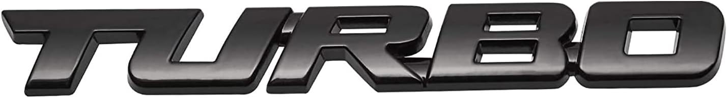 Turbo Emblem Car Badge Sticker 3D Metal Turbo Sticker for Car Body ...