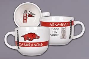 Amazon.com | Magnolia Lane University of Arkansas Razorbacks Soup Mug ...