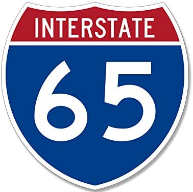 Amazon.com: Interstate 65 Sign Shaped Sticker (birmingham huntsville ...
