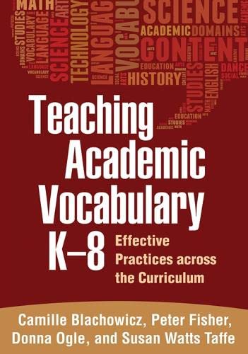 Amazon.com: Teaching Academic Vocabulary K-8: Effective Practices ...