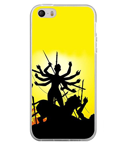 Fiobs Designer Back Case Cover for Apple iPhone SE (Durga Amba Mataji ...