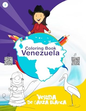 Coloring Book Venezuela | Vestida de Garza Blanca: Venezuelan Coloring ...