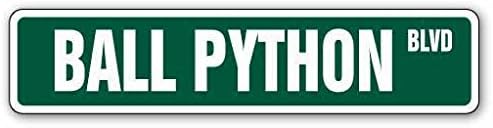 Amazon.com: 1080 Graphics Ball Python Street Sign Sticker Decal Snake ...