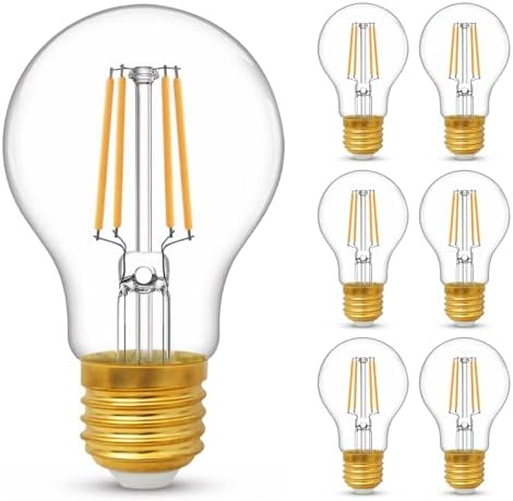 YOUDIAN LED E27 Edison Screw Bulb,Warm White 2700K,60 Watts Equivalent ...