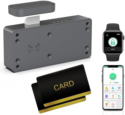 Cabinet Lock NFC RFID Card eLinkSmart Slim Hidden Drawer Lock Child ...