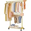 Amazon.com: FAVOOSTY Garment Rack Heavy Duty,Removable Middle Double ...