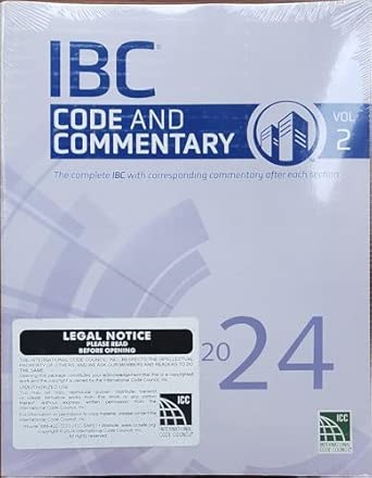 2024 IBC Code and Commentary, Volume 2. ISBN 9781963845129 ...
