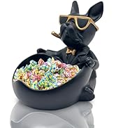 Amazon.com: Huhote Bulldog Candy Bowl Decor, Heart-shaped Key Holder ...