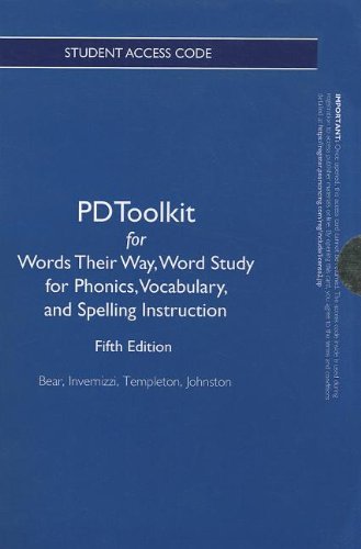 PDToolkit for Words Their Way, Word Study for Phonics, Vocabulary, and ...