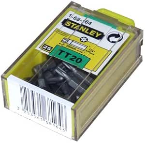 Stanley Tamper Proof Torx TT20 Bits - Box of 25 : Amazon.co.uk: DIY & Tools