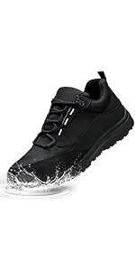 Ulogu Waterproof Steel Toe Shoes for Men Lightweight Non-Slip Sneakers ...